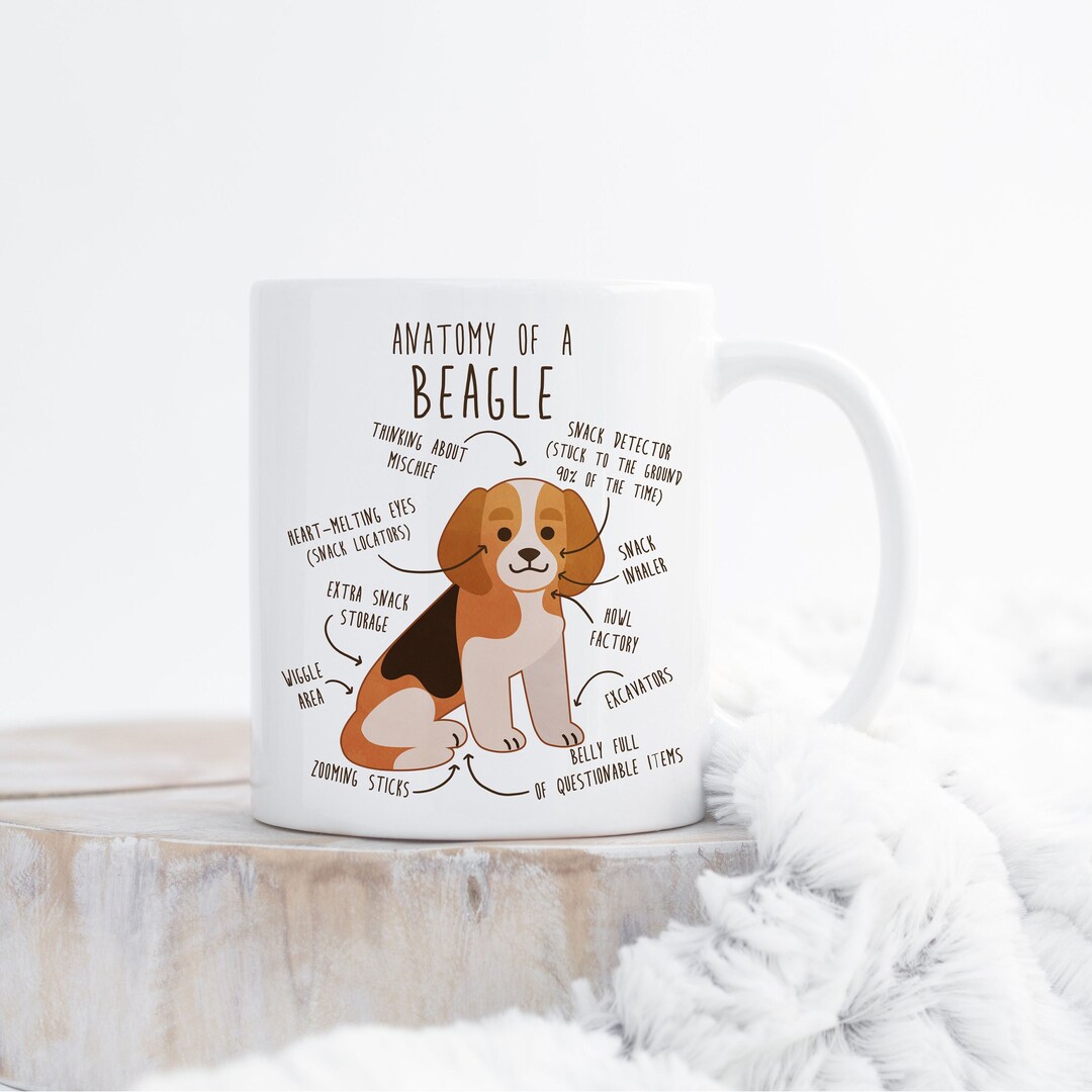Beagle Coffee Mug, Cute Tri Color Beagle Gift, Dog Lover, Funny Gift ...