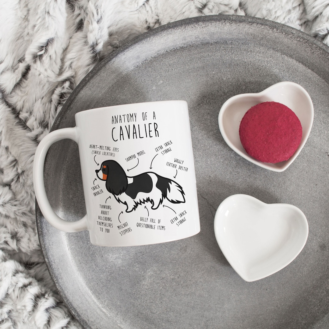 Cavalier King Charles Spaniel Coffee Mug, Cute Tri-color Cav Gift, Dog ...