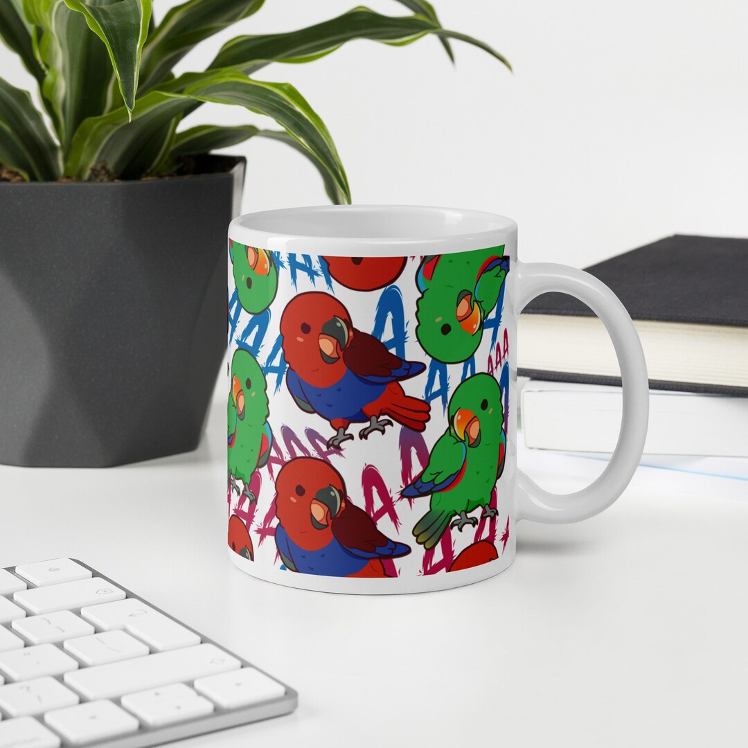 Eclectus Parrot Coffee Mug, Cute Bird Gift, Pet Lover, Funny Gift for ...