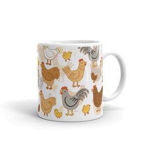 Chicken Coffee Mug, Cute Chicken Gift, Chicken Lover, Funny Chicken Cup ...