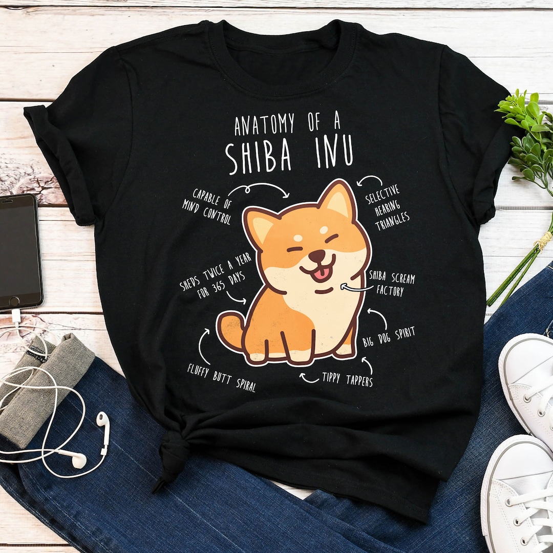 Shiba Inu Shirt, Women, Men, Funny Red Shiba Inu Lover Gift, Cute Dog T ...