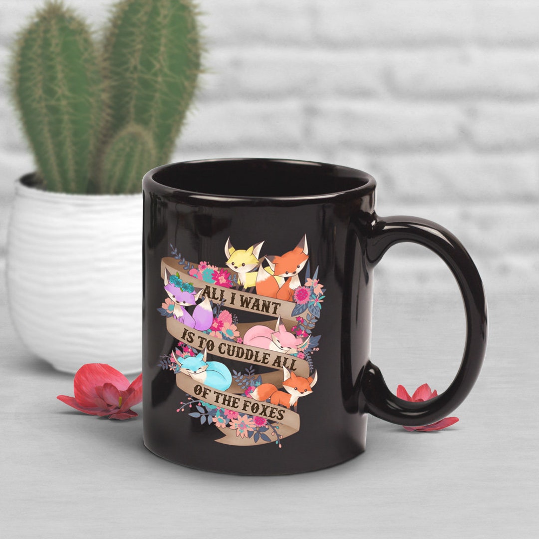 Fox Coffee Mug, Cute Fox Gift, Fox Lover, Fox Gifts for Him, Her ...