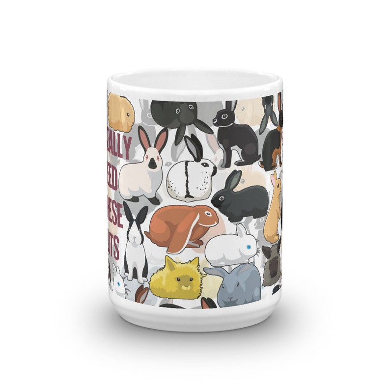Funny Rabbit Coffee Mug Cute Bunny Gift Pet Rabbit Lover | Etsy