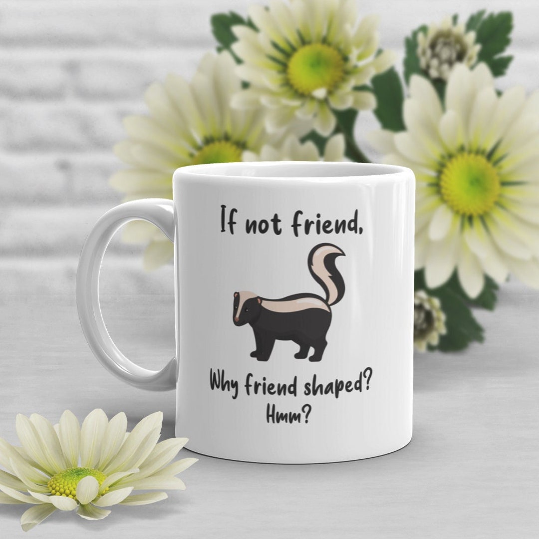 Skunk Coffee Mug, Cute Skunk Gift, Wild Animal Lover, Funny Nature ...