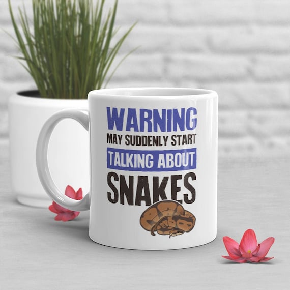 Snake Coffee Mug Cute Ball Python Lover Gift Funny Reptile | Etsy