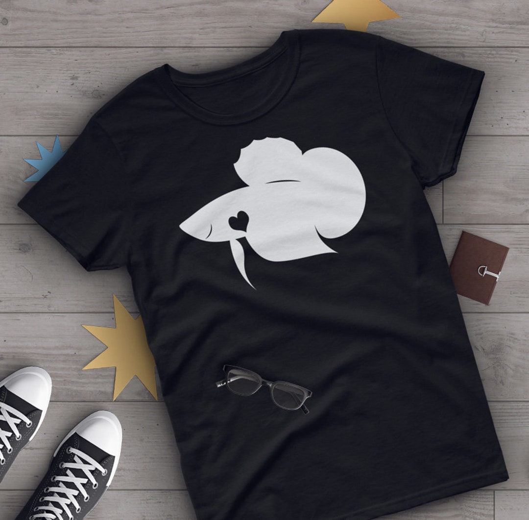 Betta Fish Shirt, Women Men, Betta Lover Gift, Cute Siamese Fighting ...