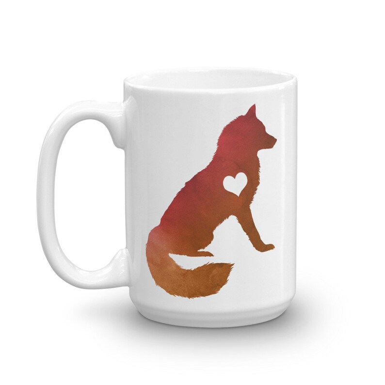 Fox Coffee Mug Cute Fox Gift Fox Lover Fox Gifts for Him | Etsy