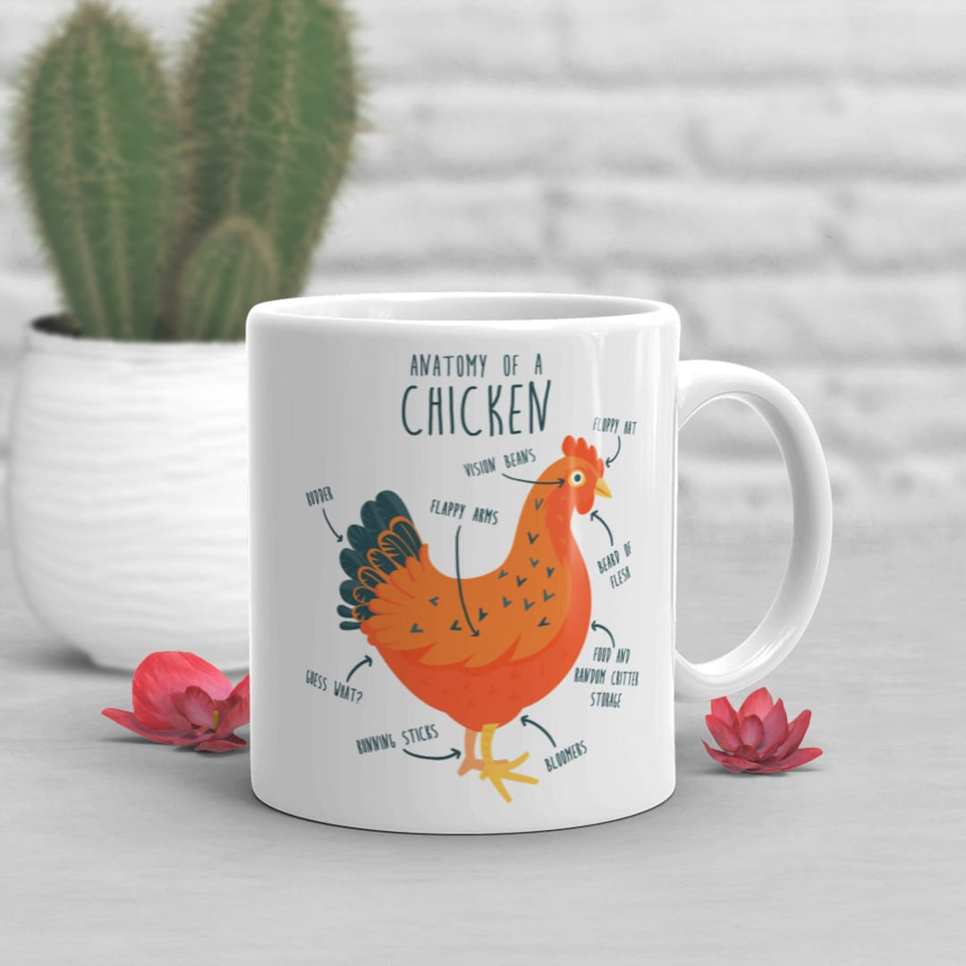 Chicken Coffee Mug, Cute Chicken Gift, Chicken Lover, Funny Chicken Cup ...