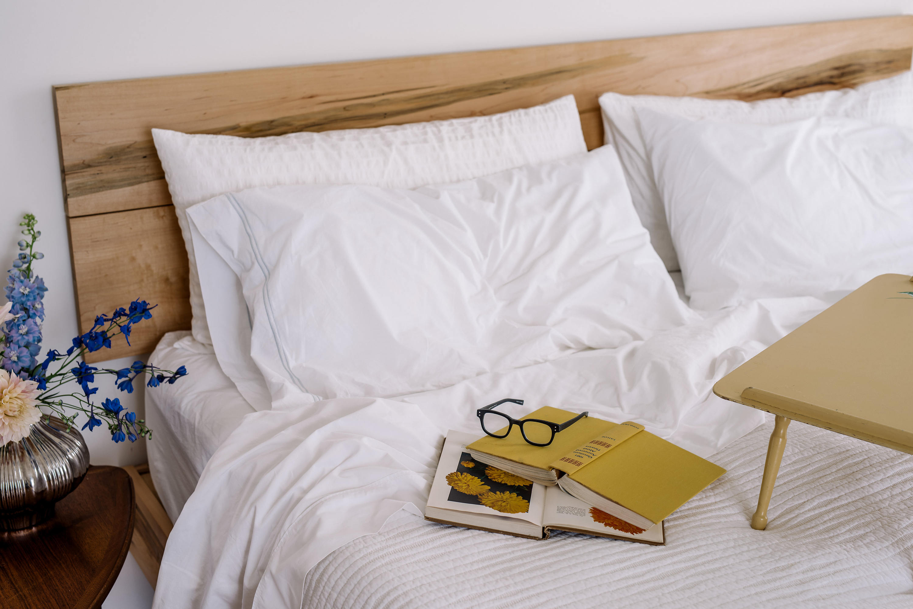 Maple Wood Bed Frame — Queen Size - Etsy