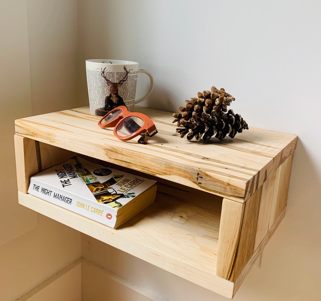 Two Wall Mounted Bedside Table - Etsy