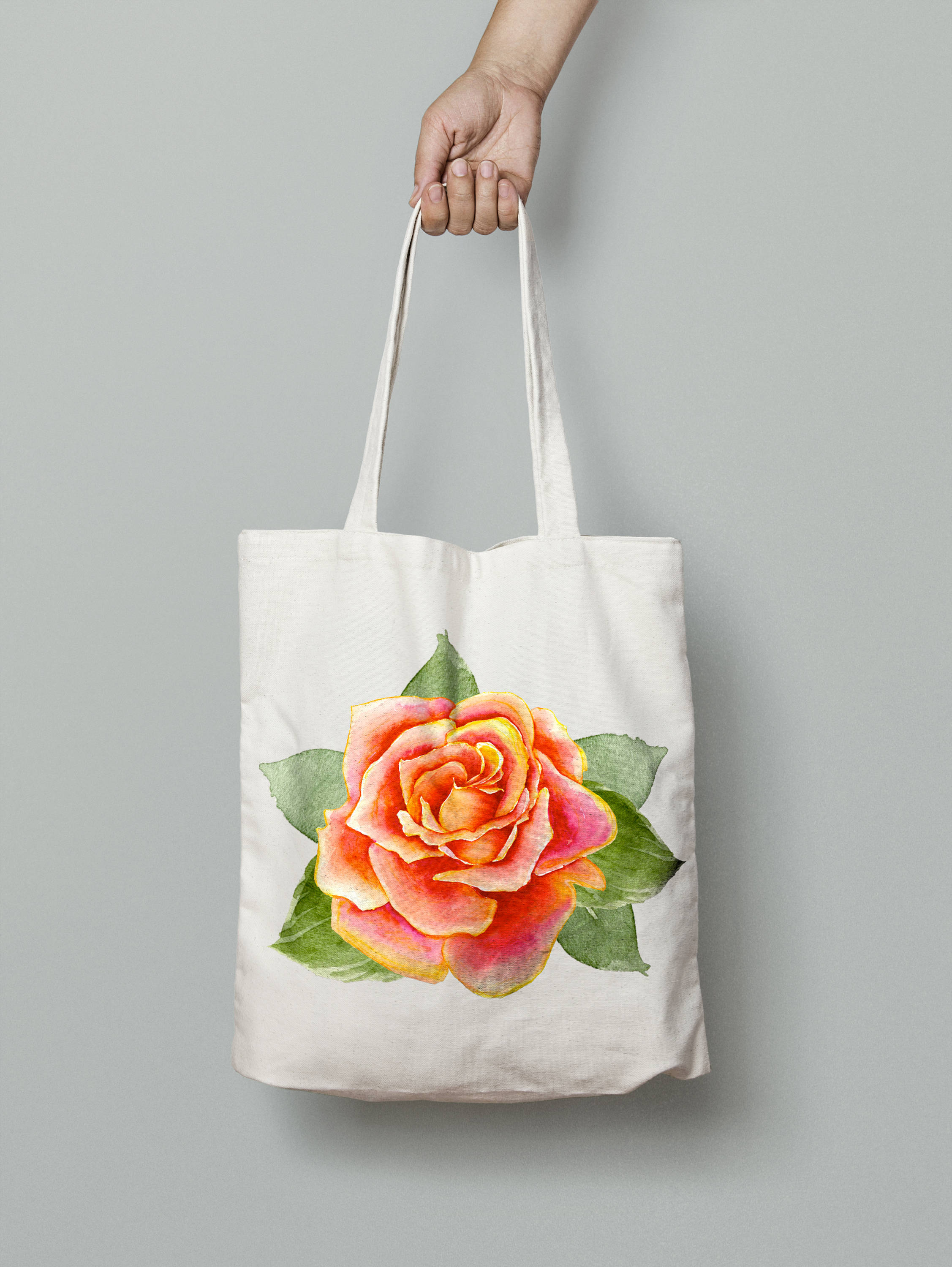 Summer Sunset Rose Watercolor Clip Art Set in Coral BUNDLE - Etsy