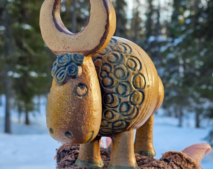 Lisa Larson Buffalo by Gustavsberg - Etsy