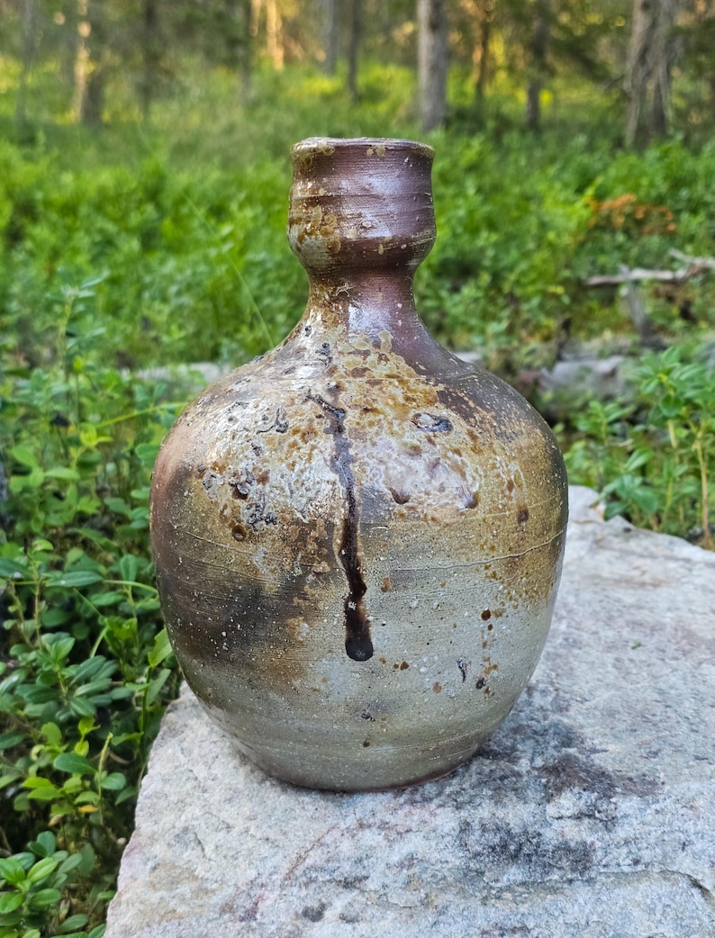 Ken Fujiwara Bizen Vase | Japanese Flower Arrangement Ikebana Pottery ...