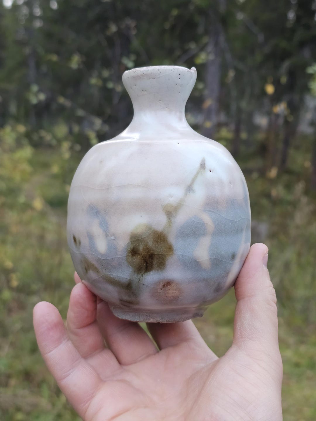 Tsukigata Nahiko Hagi - Style Small Vase | Japanese Pottery for Tea ...