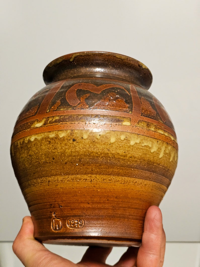 Iso Pahkala Finland 1970s Large Handthrown Pottery Vase - Etsy