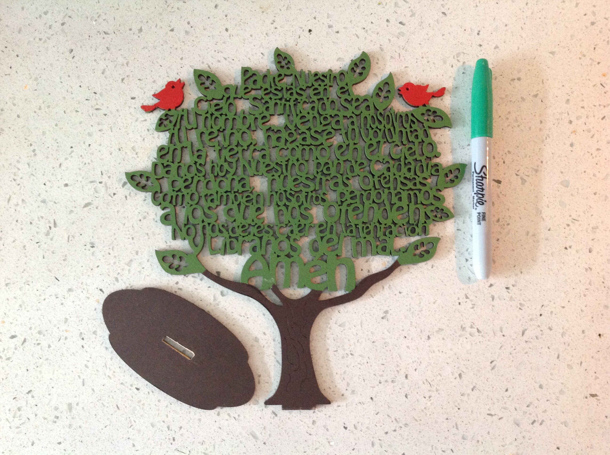 Wooden Padre Nuestro 8.5 Our Father Spanish Prayer Tree - Etsy