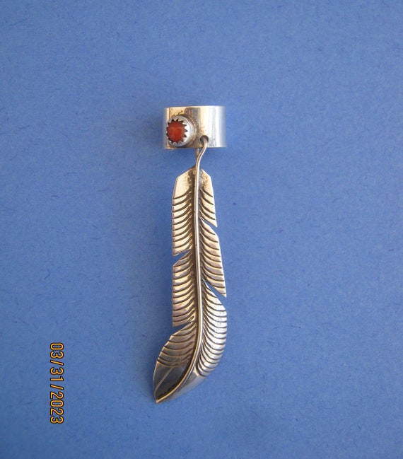 1950s beaded coral cuff - Gem