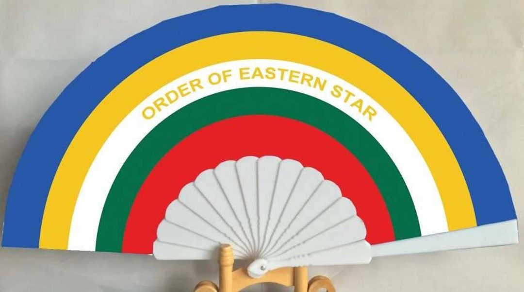 Order of Eastern Star Hand Fan - Etsy