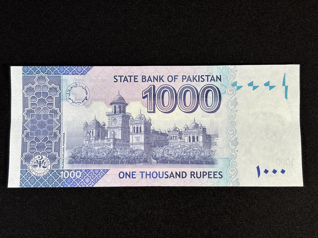 New PAKISTAN 1000 Rupees Bank Note - UNC - in Circulation but Not Used ...