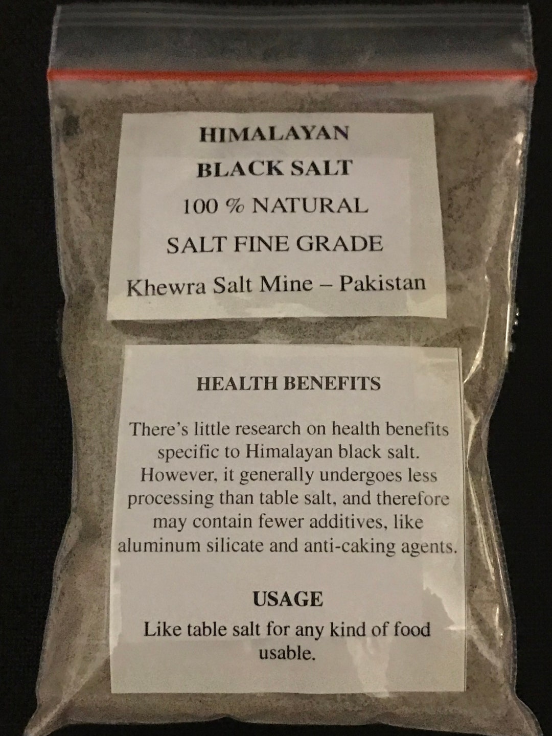 HIMALAYAN Black Salt – 100 G – Fine Grade – Natural – Not Treated ...
