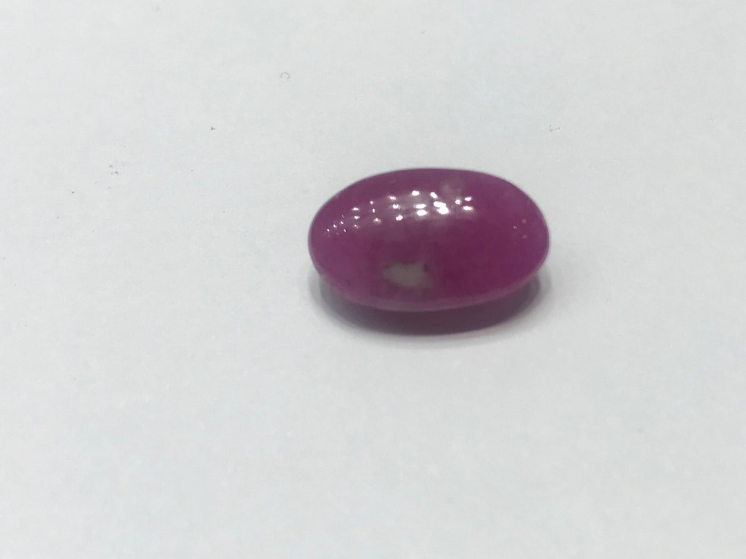 Natural Red Ruby Cabochon: Kashmir Nangi Mali Mine, 8.02 Carats - Etsy