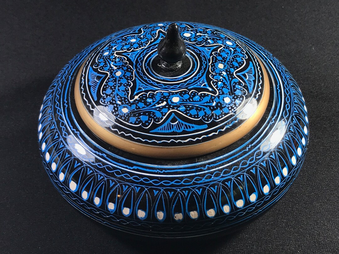 LACQUER ART Jewelry Box or Decoration Item Hand Made in Pakistan Unique ...
