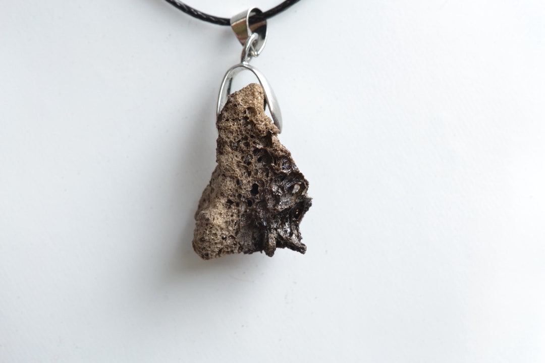 Volcanic Lava Rock Magma Necklace - From Active Mount Bromo Volcano ...