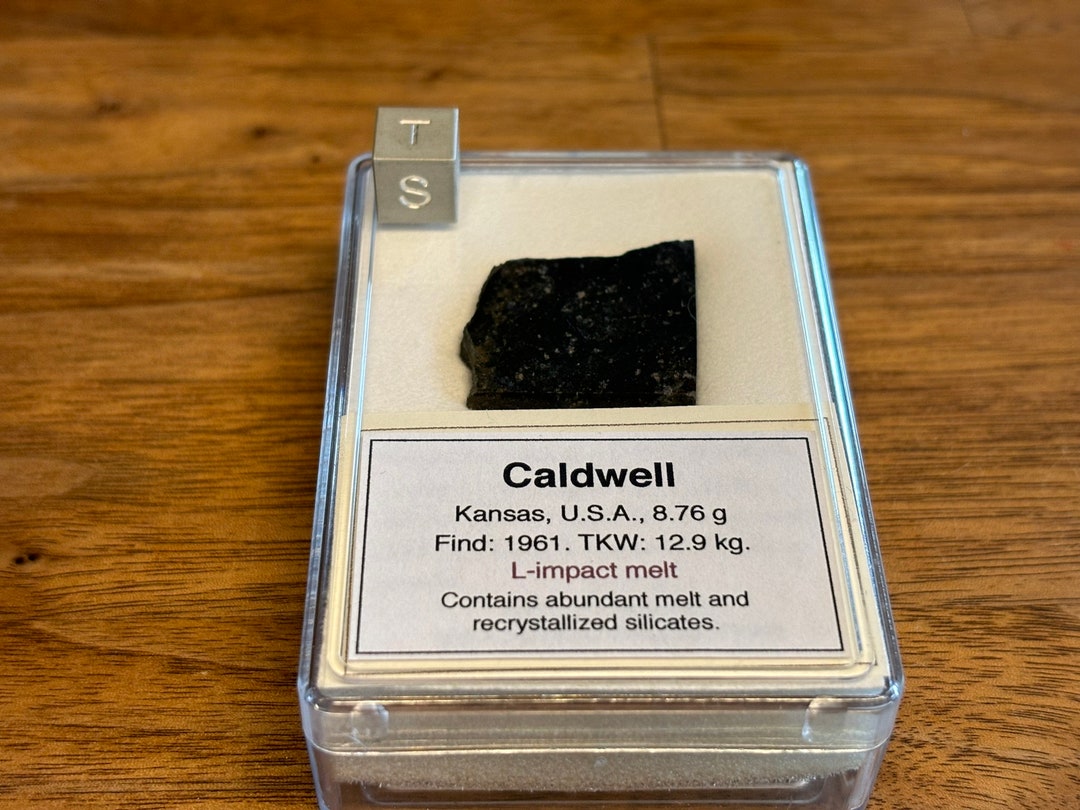 Caldwell Meteorite Part Slice: L-impact Melt, Kansas Find (8.76 G) - Etsy