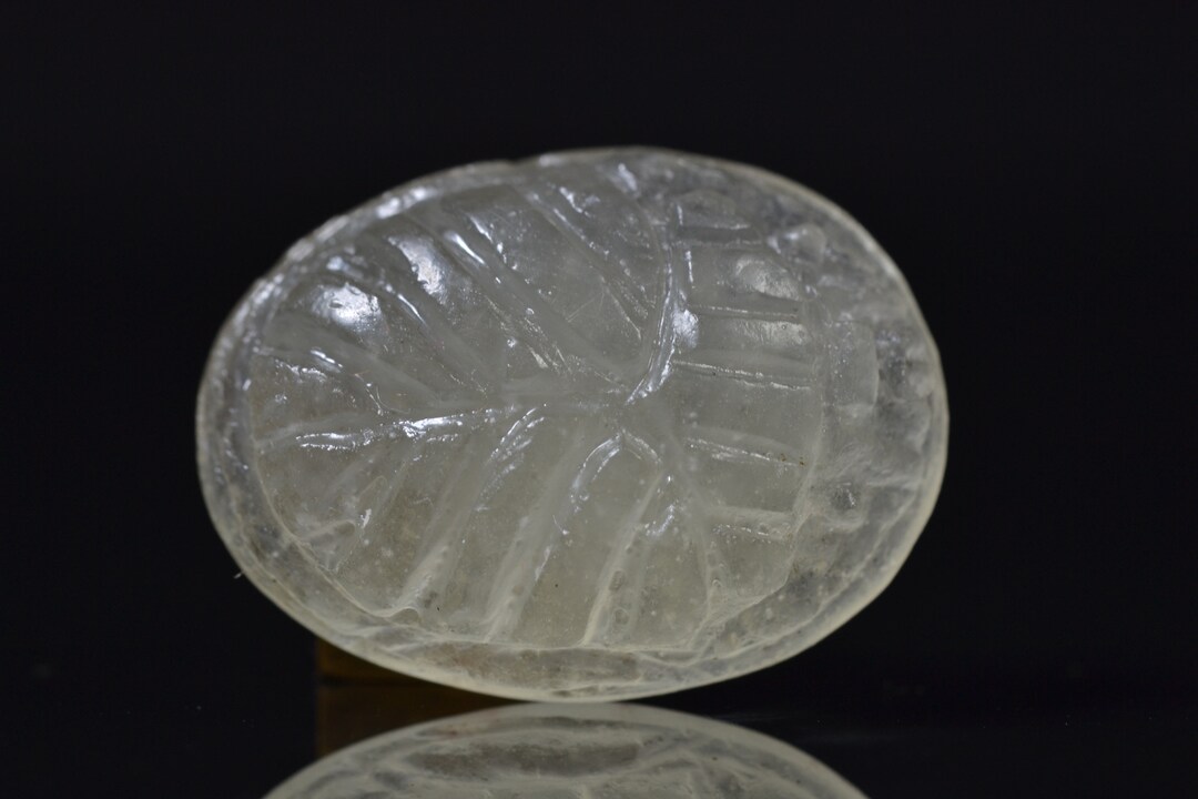 Libyan Desert Glass Scarab: Translucent Gemstone, 22.5 Carats - Etsy