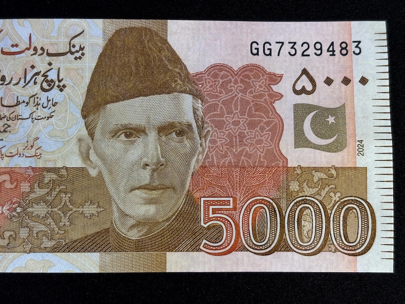 Pakistan 5000 Rupees Banknote: Uncirculated Collectible Currency - Etsy