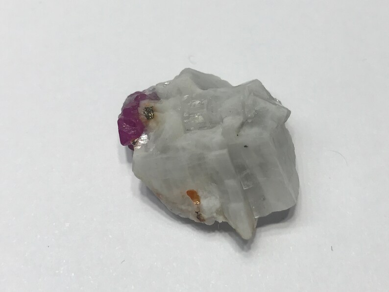 RED RUBY Mineral on Feldspar Matrix - Natural - Top Quality- With Mica ...