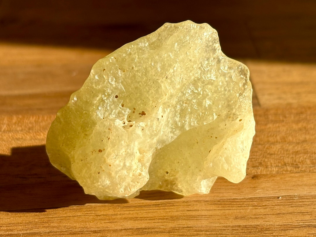 Libyan Desert Glass - Individual Specimen - Amazing Natural Outside ...