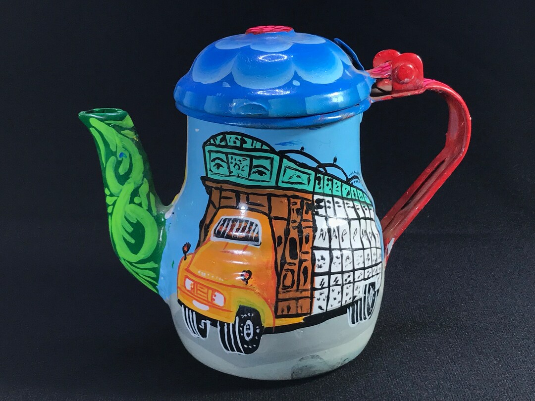 Handmade Truck Art Miniature Teapot - Pakistani Folk Art Decor - Etsy