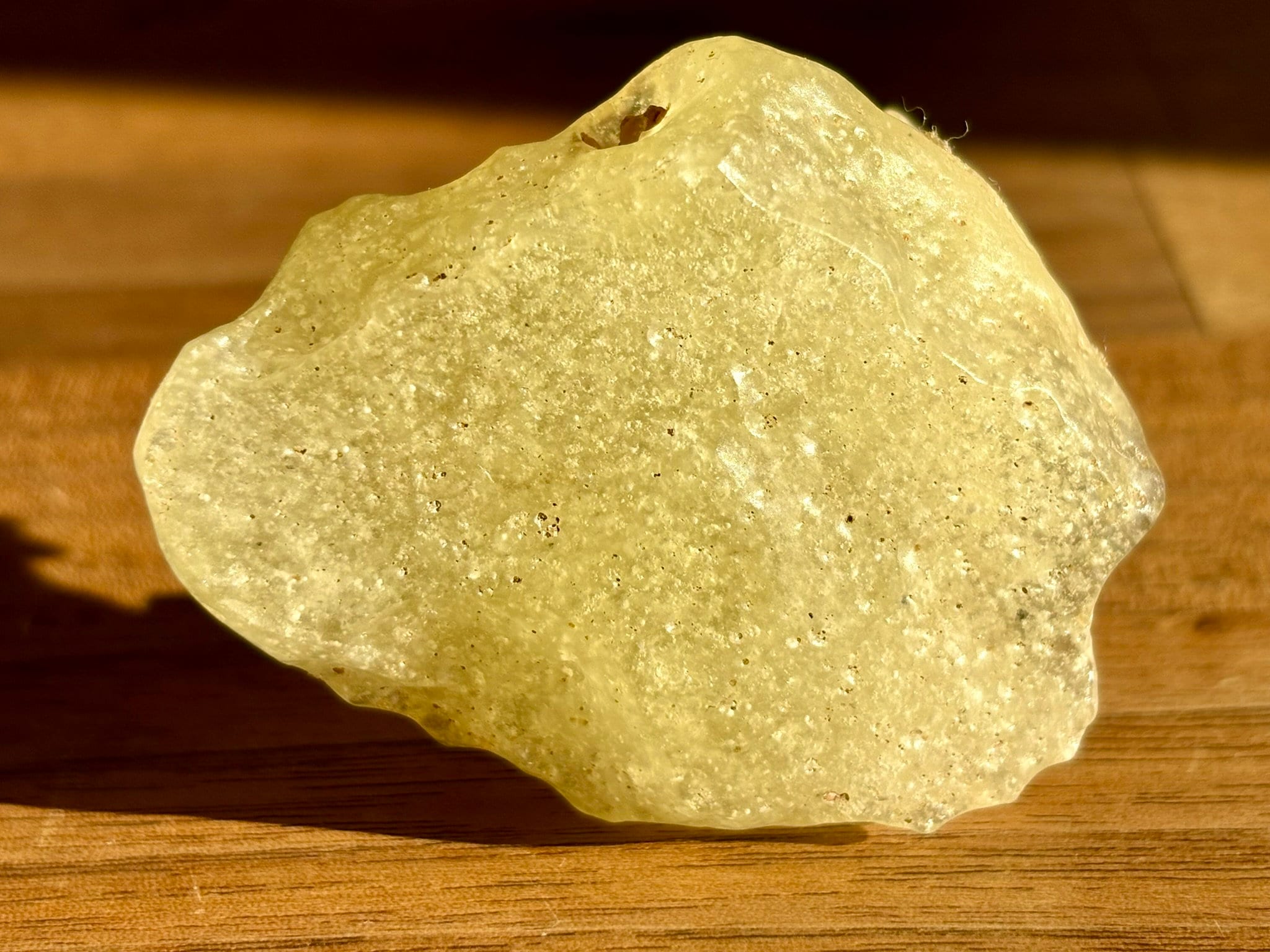 Libyan Desert Glass - Individual Specimen - Amazing Natural Outside ...