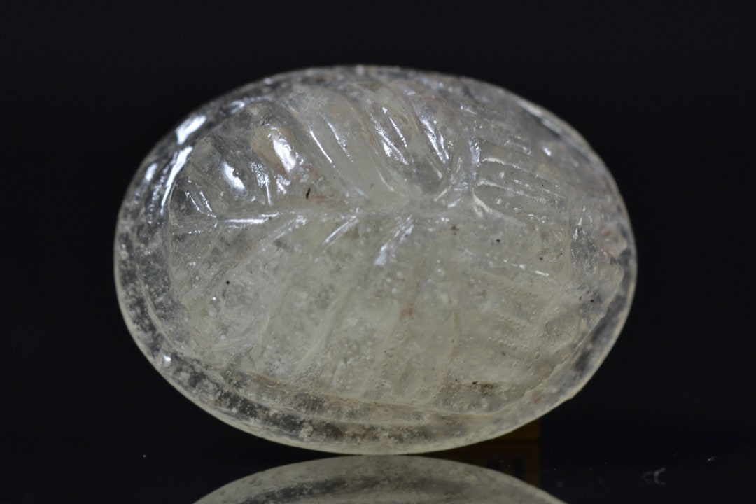 Libyan Desert Glass Scarab: Translucent Gemstone, 23 Carats - Etsy