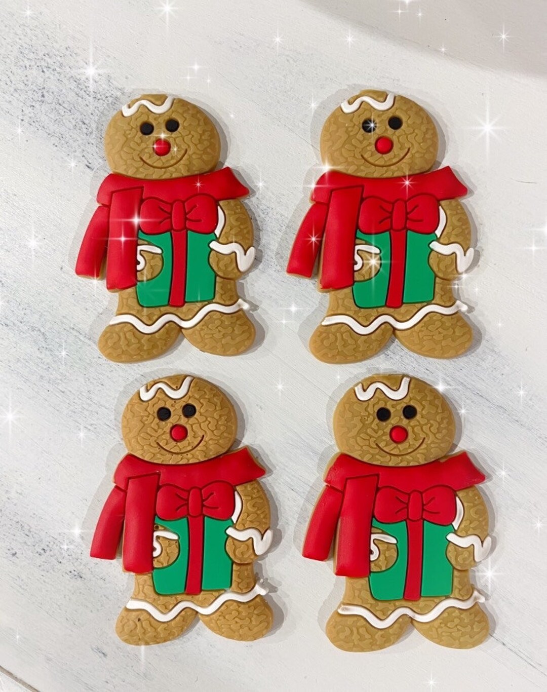 Set of 4 Faux Mini Gingerbread Cookies/cookie “scatter” for Tiered Tray ...
