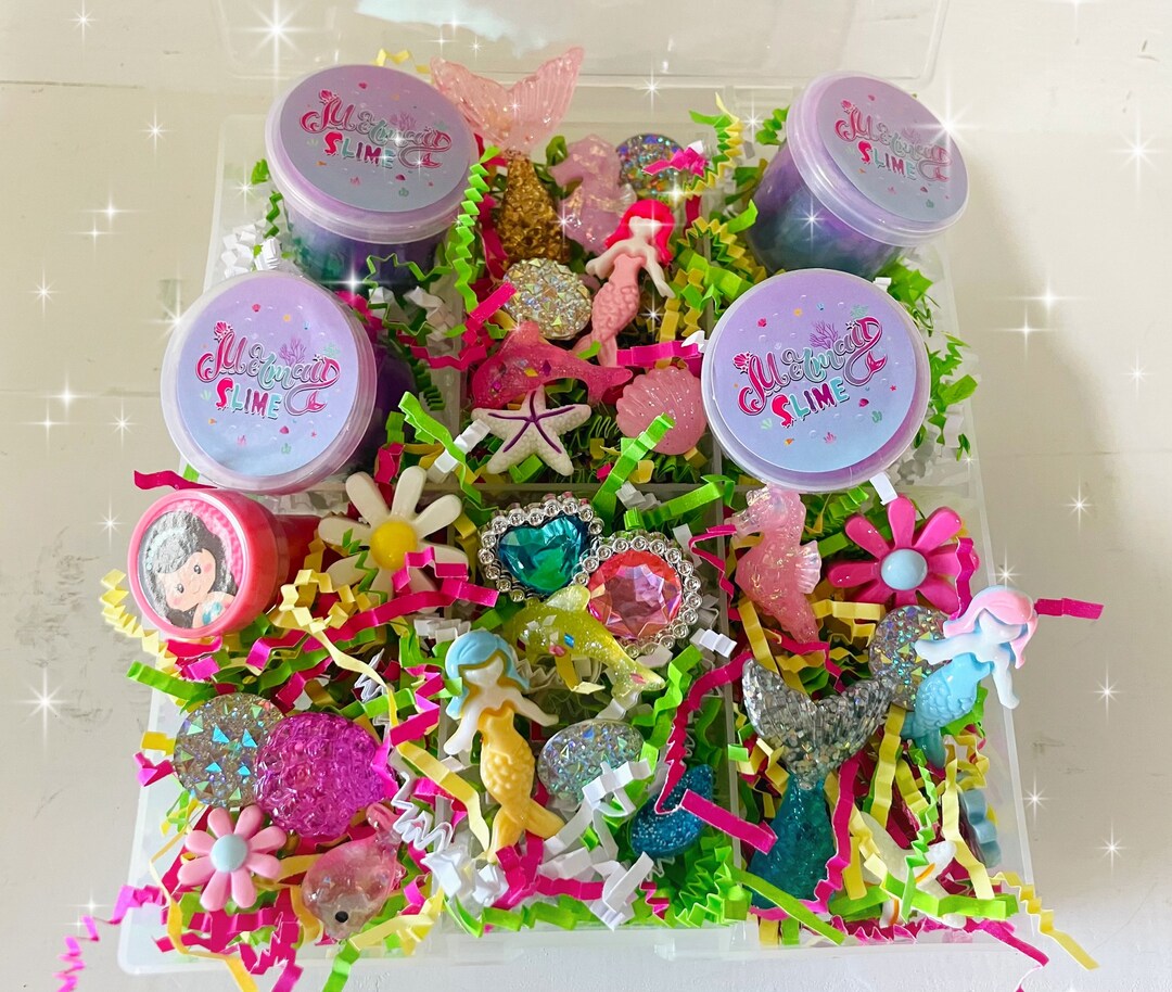 Mermaid Slime Kit, Slime Bundle, Mermaid Slime Box, Little Mermaid Kit ...