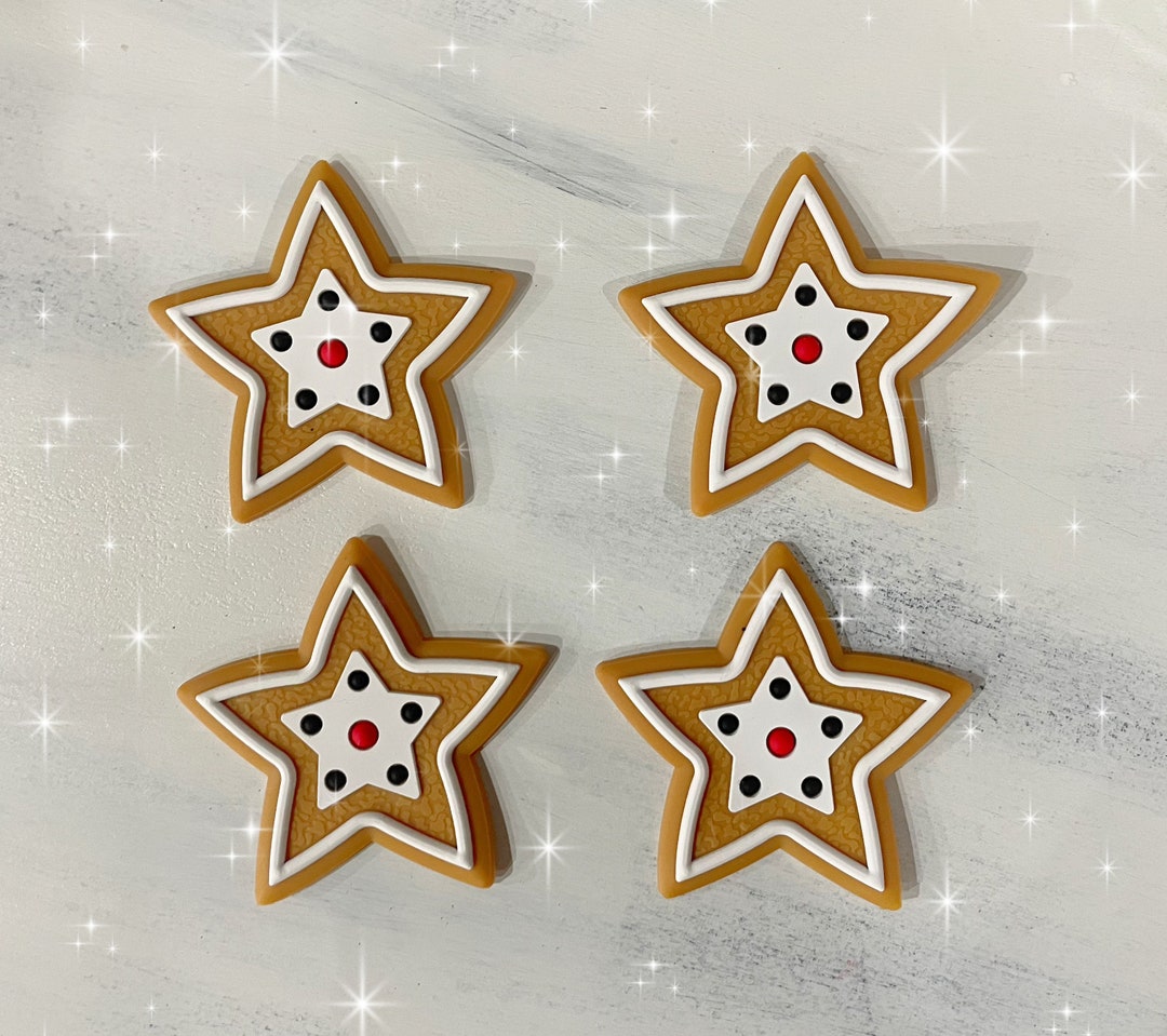 Set of 4 Faux Mini Gingerbread Sugar Cookies/cookie “scatter” for ...