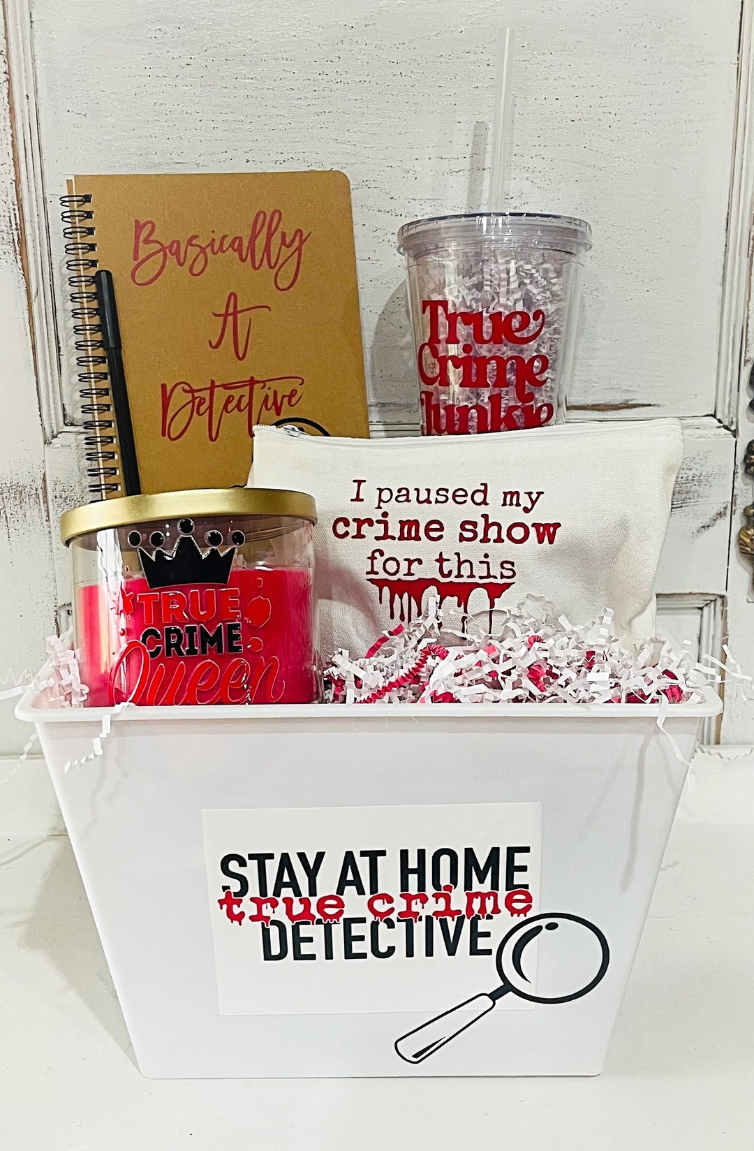 Crime Junkie Gift Kit, True Crime Gift Basket for Her, True Crime Lover ...