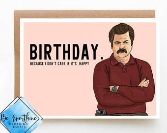 Dry Humor Birthday Card - Etsy