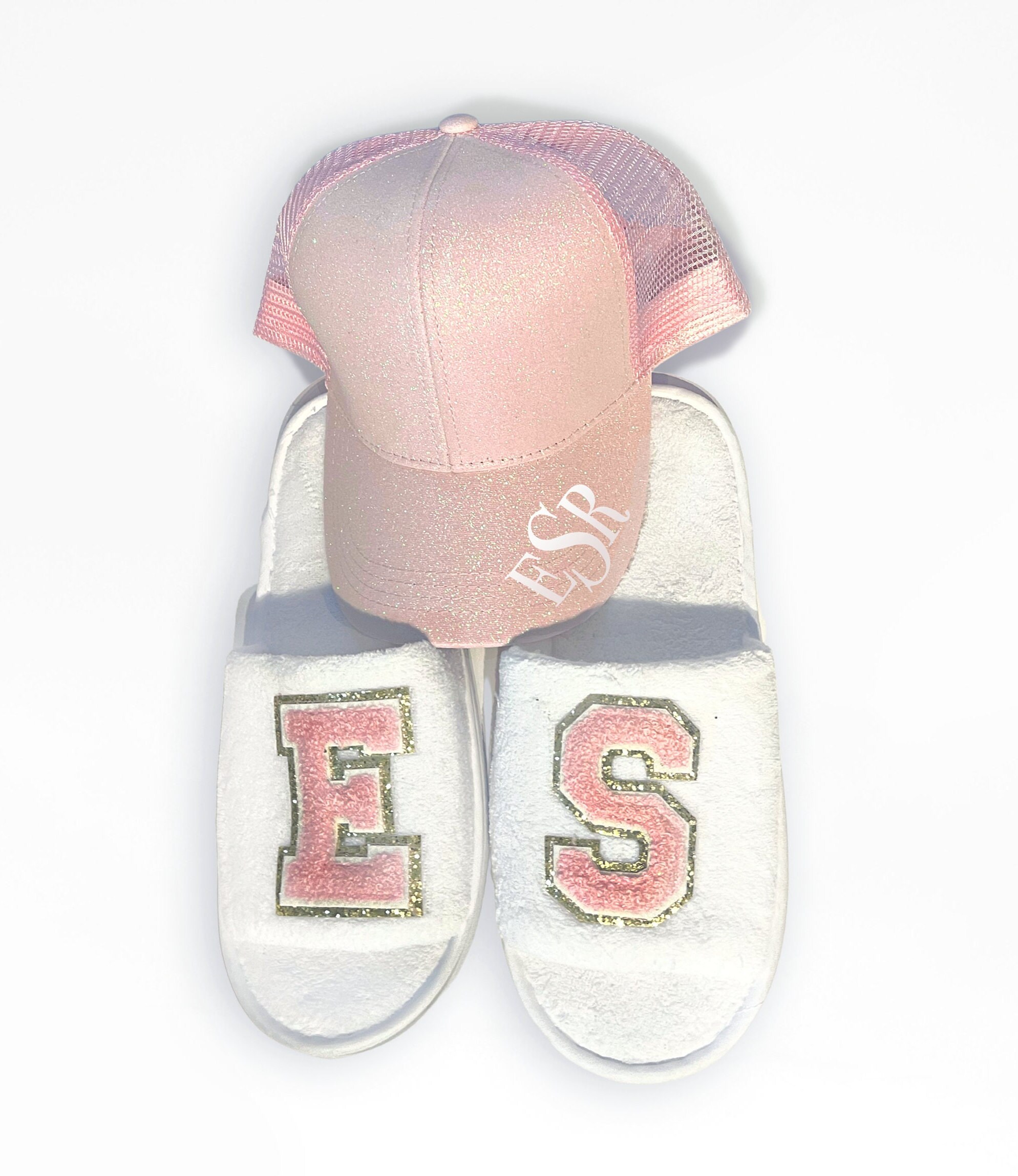 Personalized Slippers. Varsity Letters. Initial Slippers. Gift | Etsy