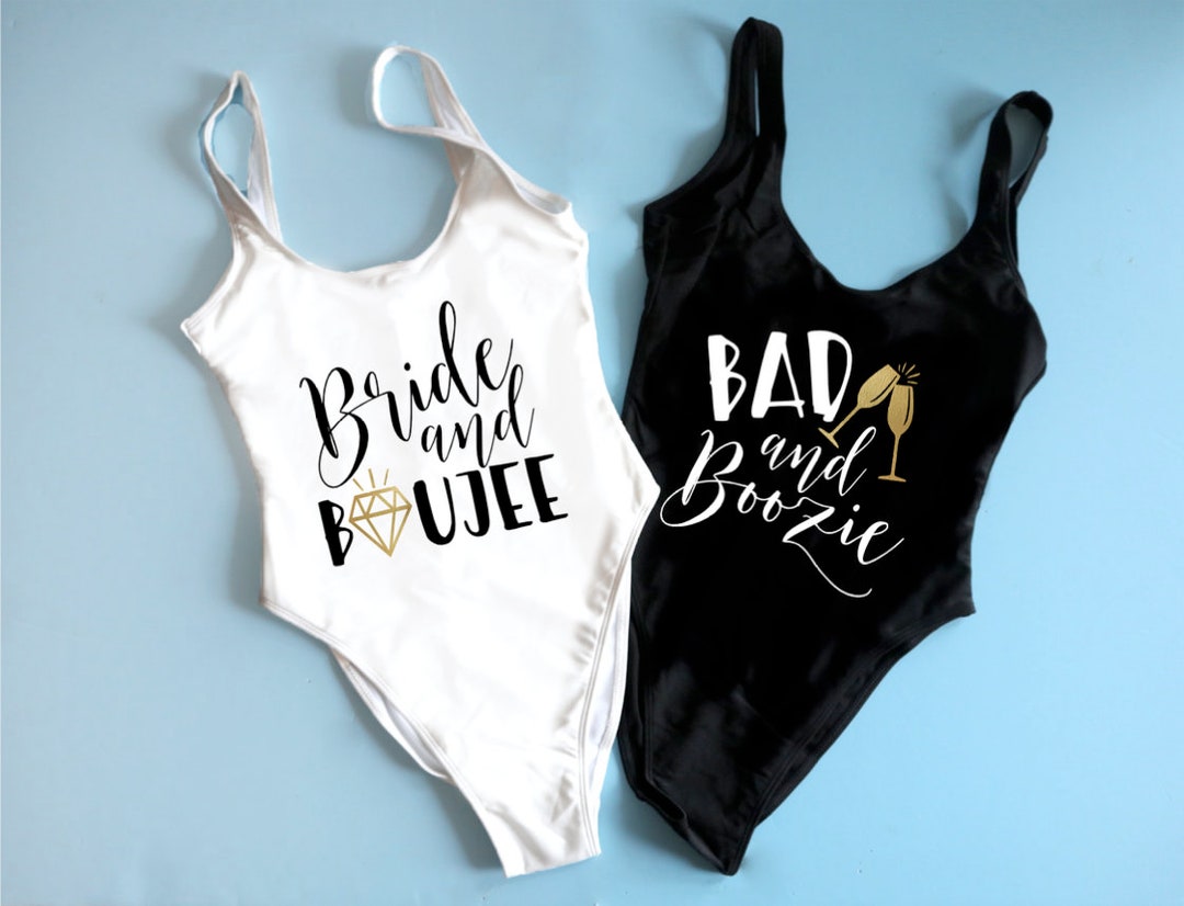 Bachelorette Swimsuits Bachelorette Bathing Suits. Bride and Boozy Swim ...