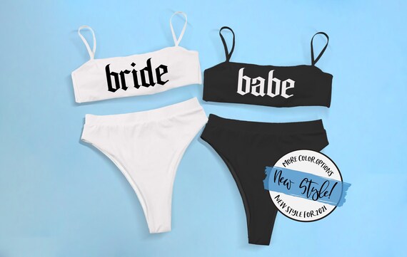 Bachelorette Swimsuits Bachelorette Bathing Suits. Rebel Bride - Etsy