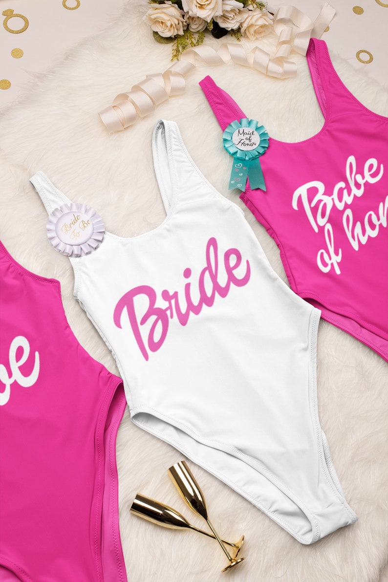 Bachelorette Swimsuits Bachelorette Bathing Suits Bride Swim Etsy