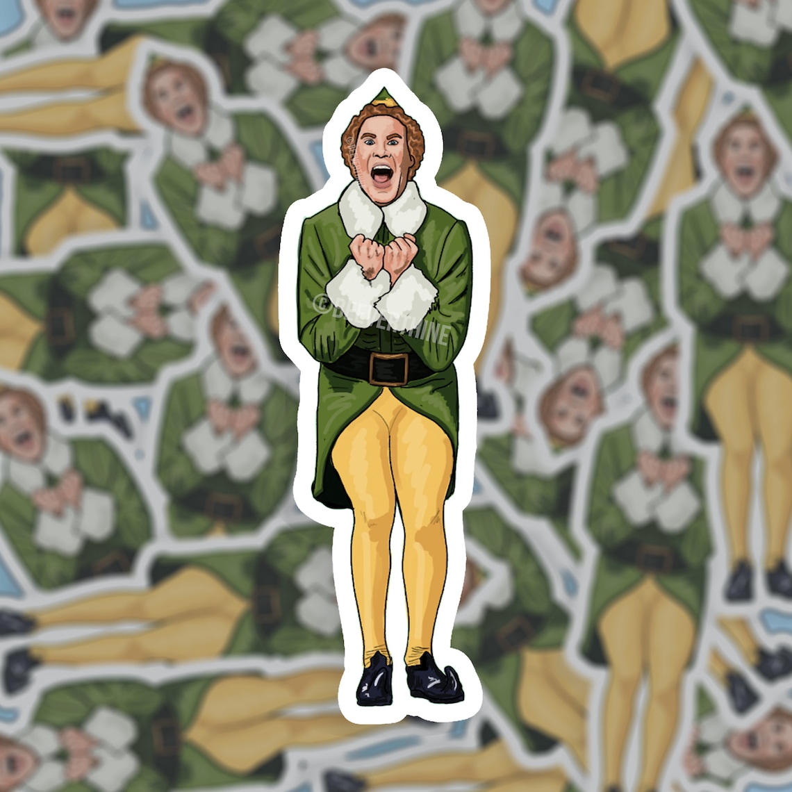 Christmas Movie Inspired Sticker. Elf Sticker. Laptop Sticker. - Etsy