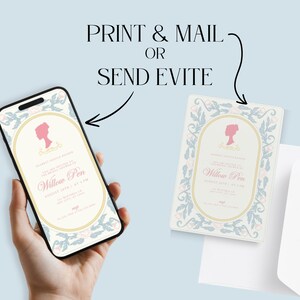 Party Invitation and Itinerary. Downloadable 1800s European Tea Party ...
