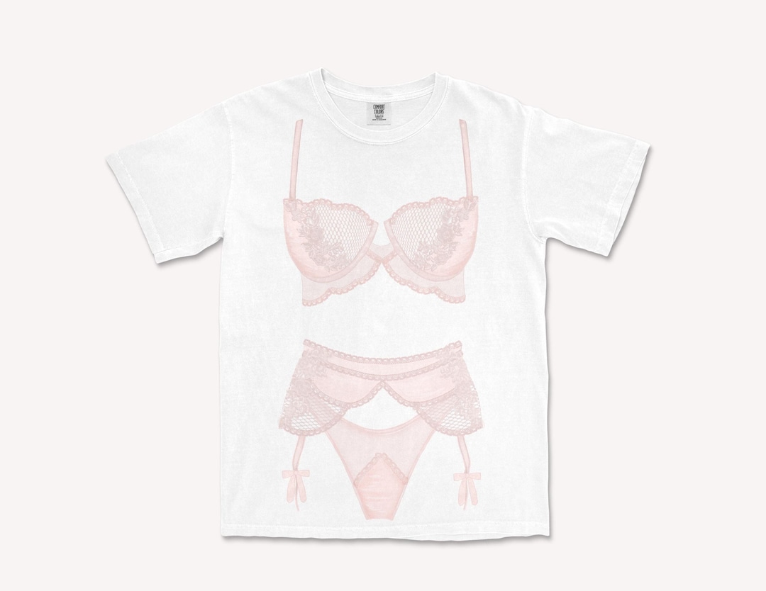 Lingerie Set Graphic Tshirt. Bikini Shirt. Funny and Sassy Tshirt ...