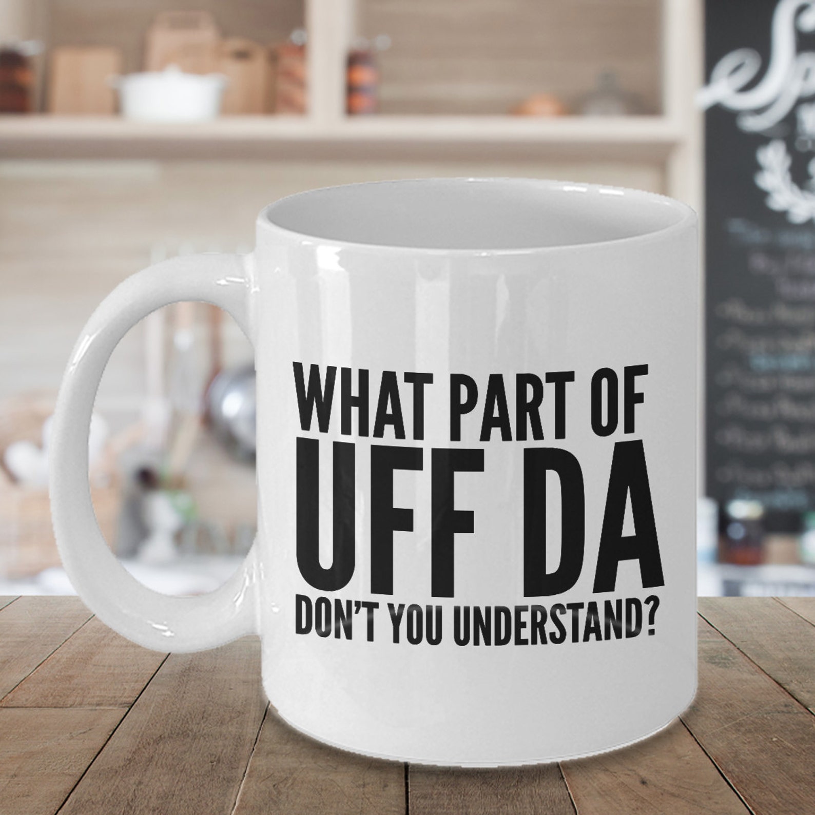 UFF DA Mug - Scandinavian-american Norwegian Gift - White Mug ...