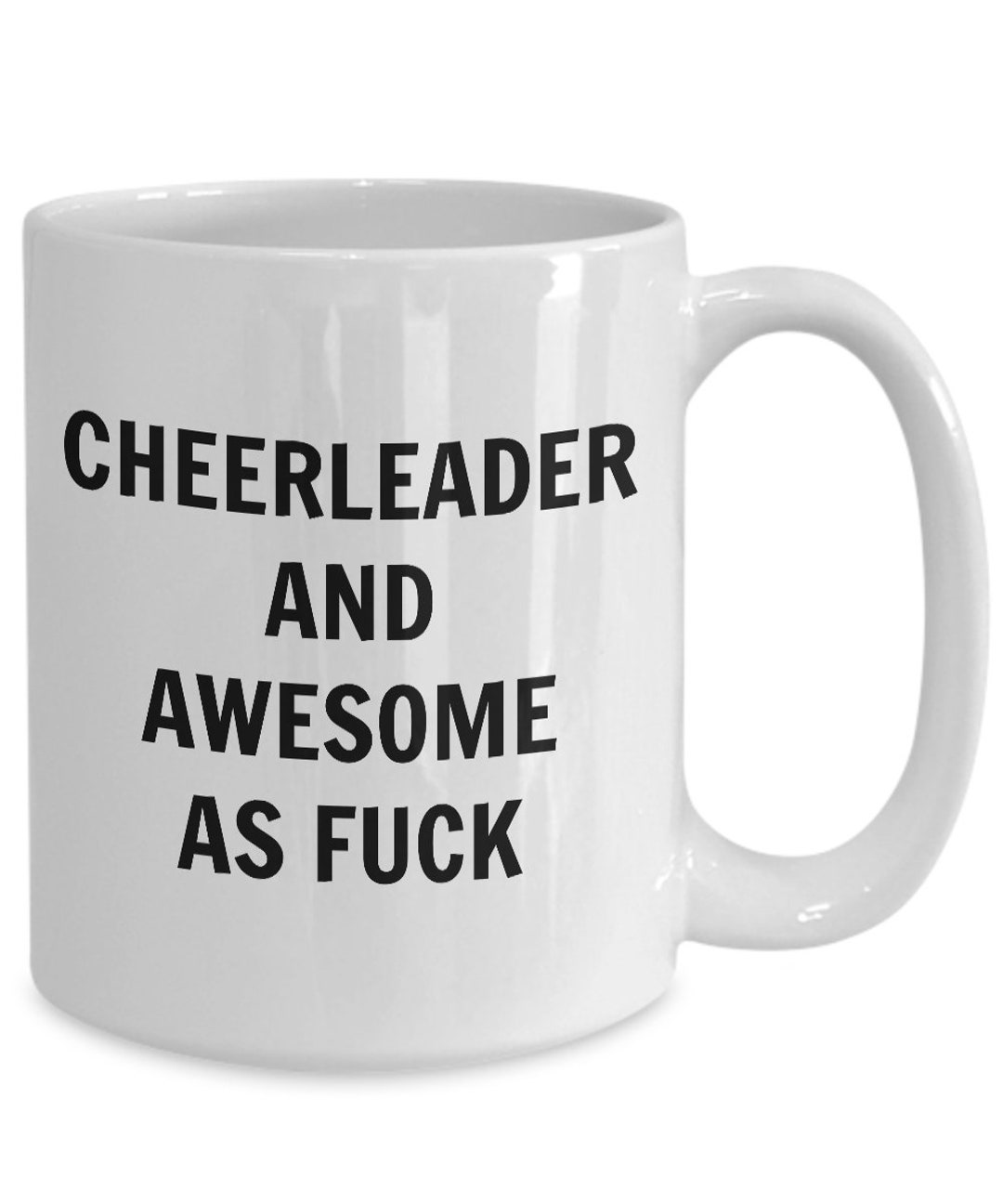 Cheerleader Mug - Cheerleader and Awesome Af - Cheerleader Coffee Mug ...