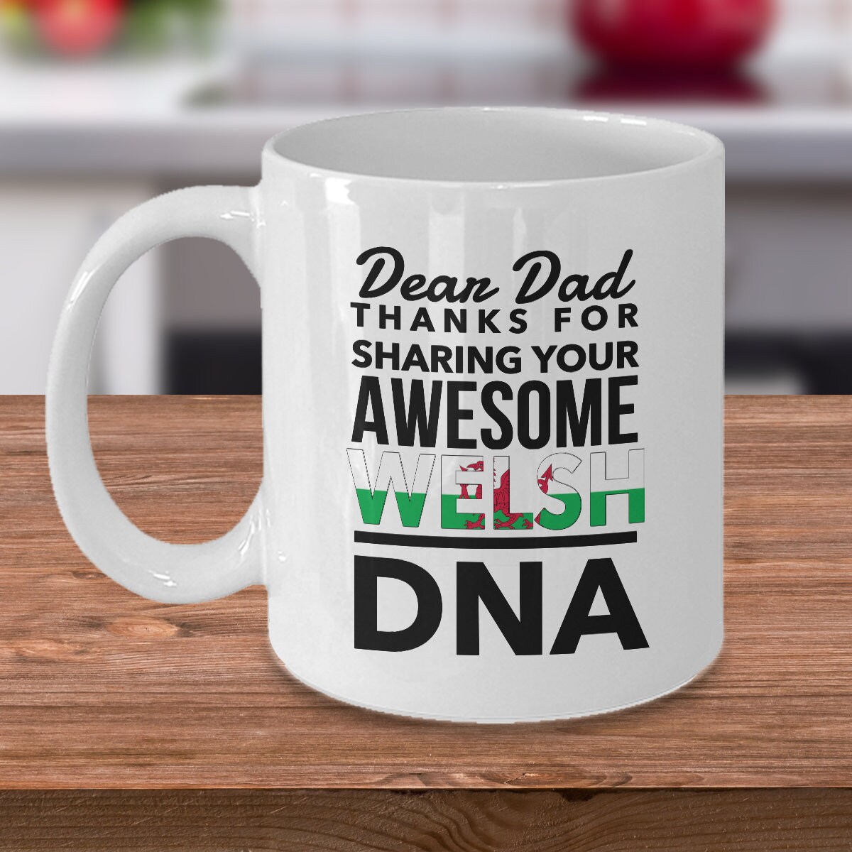 Fathers Welsh Mug - Dad Awesome Welsh DNA - Fathers Day Gift - Etsy